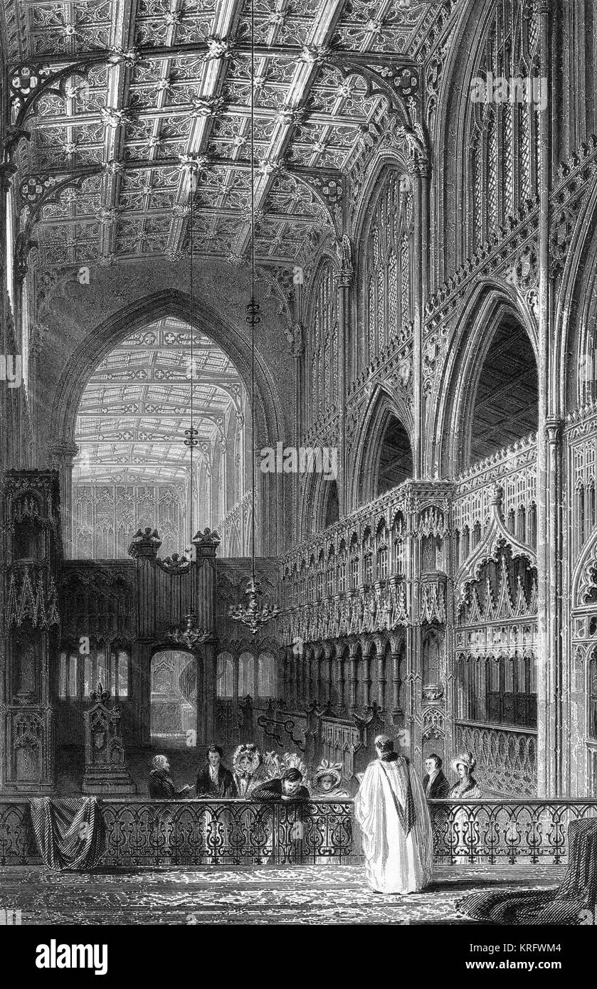 Collegiate choir Black and White Stock Photos & Images - Alamy