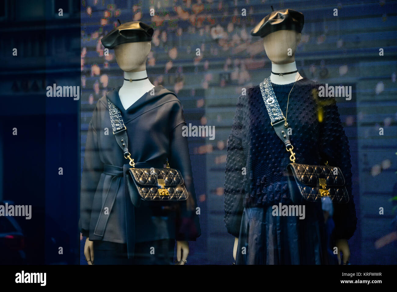 Milan, Italy - September 24, 2017: Dior store in Milan. Fashion week ...