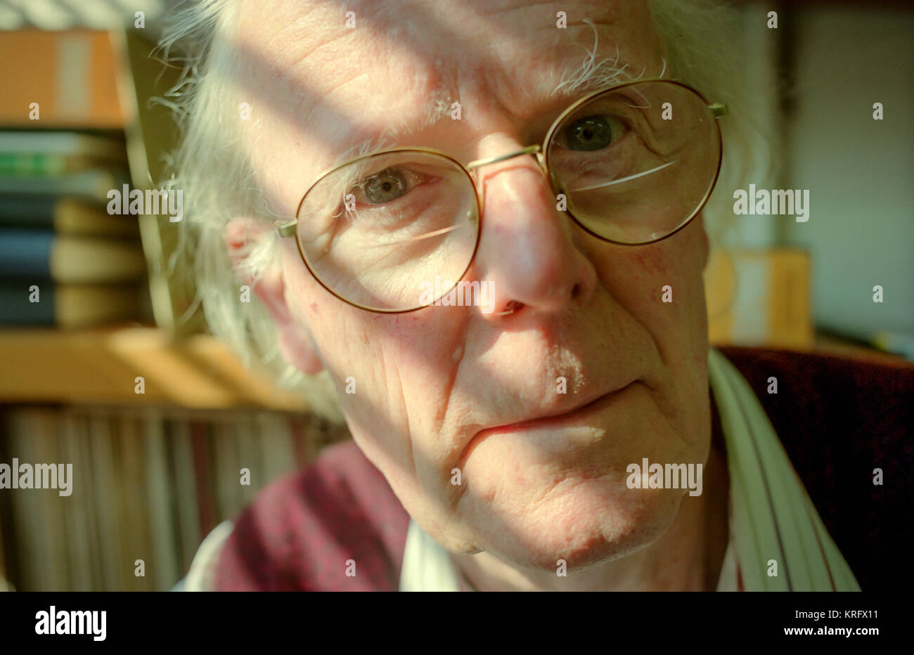 Professor John Maynard-Smith in his office at the University of Sussex ...