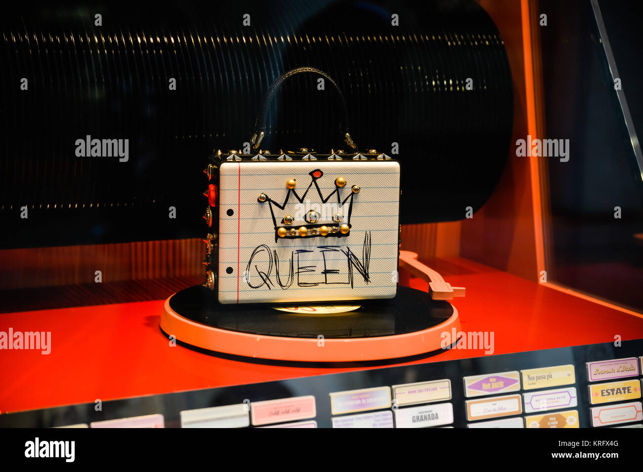 Milan, Italy - September 24, 2017: Dolce Gabbana bag in a DNG shop in ...