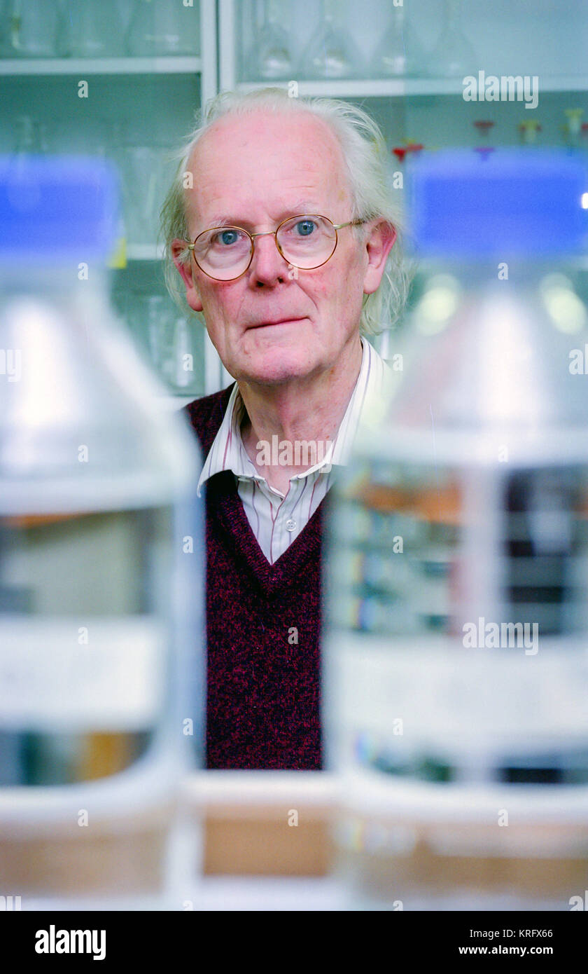 Professor John Maynard-Smith in his office at the University of Sussex ...