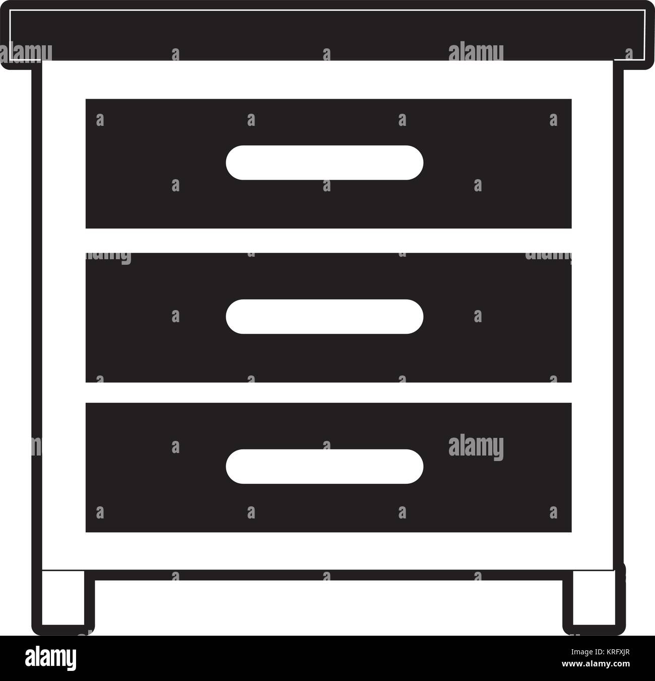Modern chest drawers in Stock Vector Images - Alamy