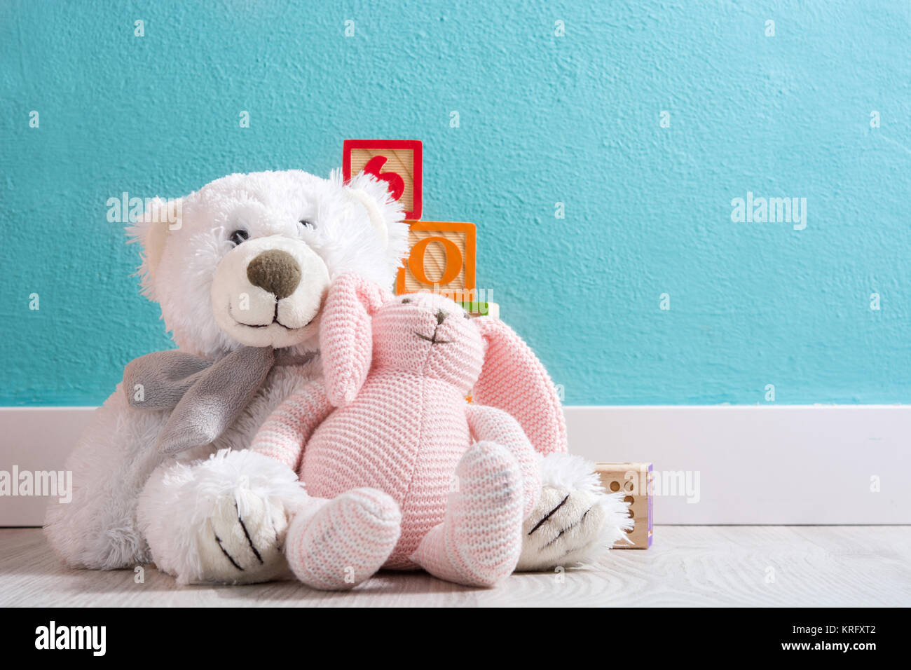 Teddy bears in a baby´s room Stock Photo - Alamy