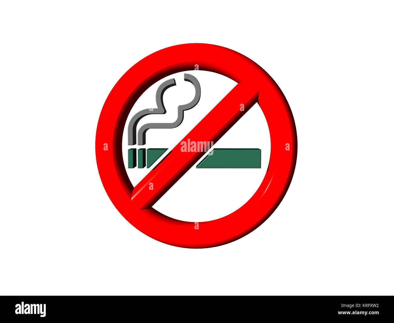 Non-smoking symbol exempted Stock Photo - Alamy