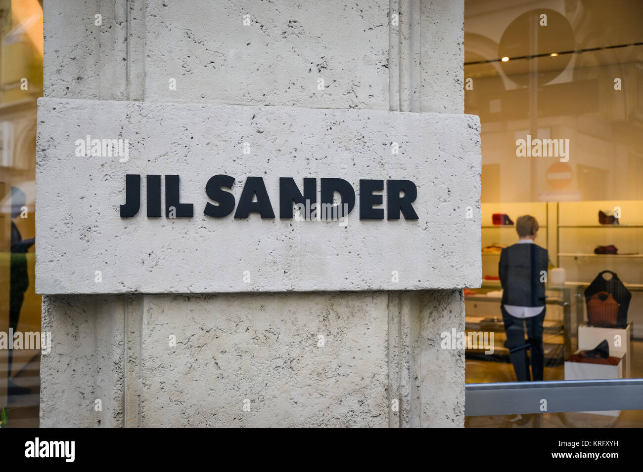 Milan, Italy - September 24, 2017: Jil Sander store in Milan. Fashion ...