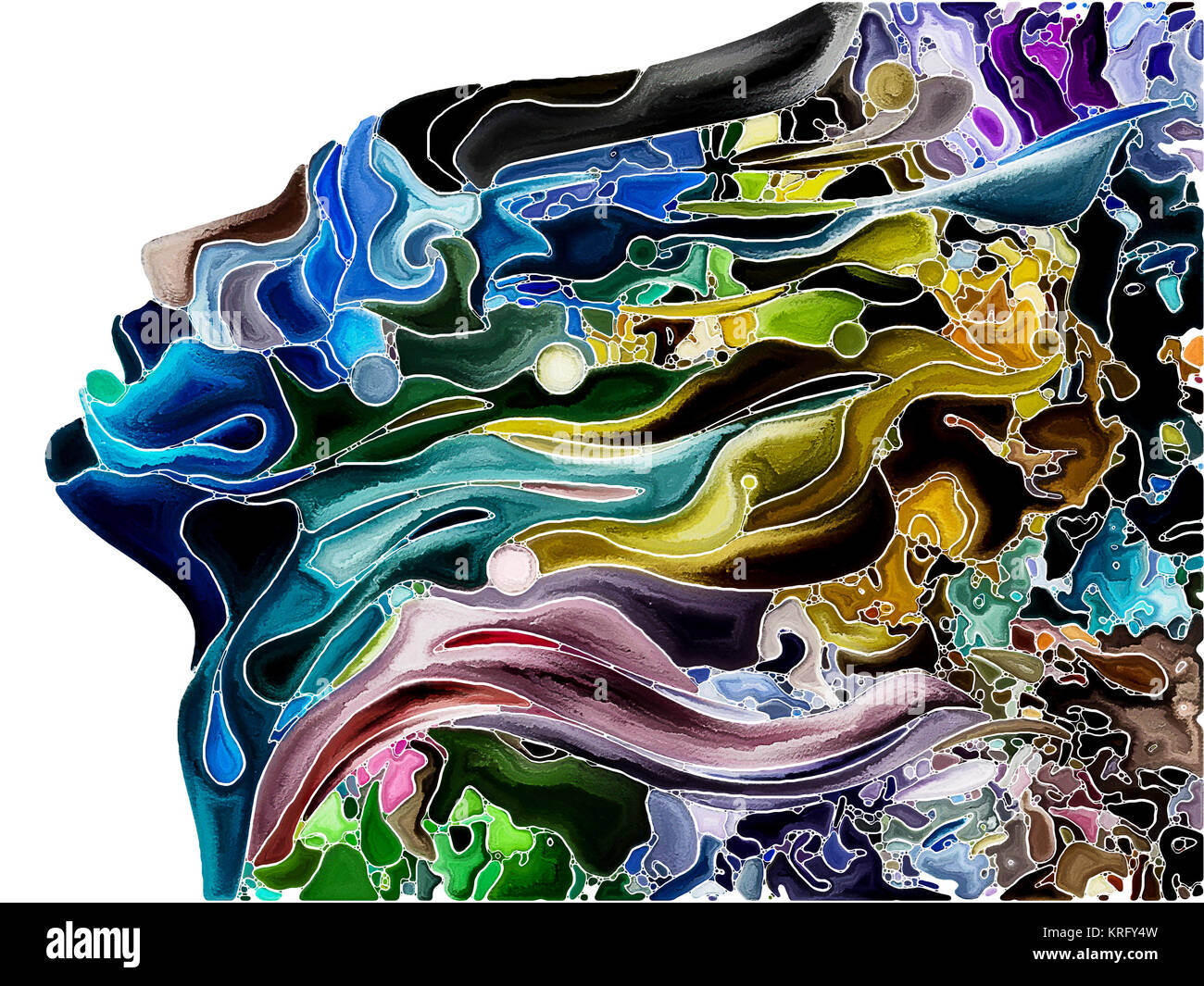 Conceptual Self Fragmentation Stock Photo - Alamy