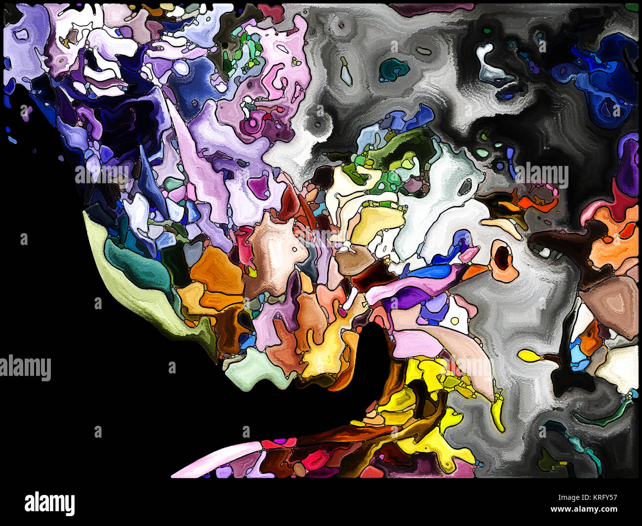 Fragmented face self hi-res stock photography and images - Alamy