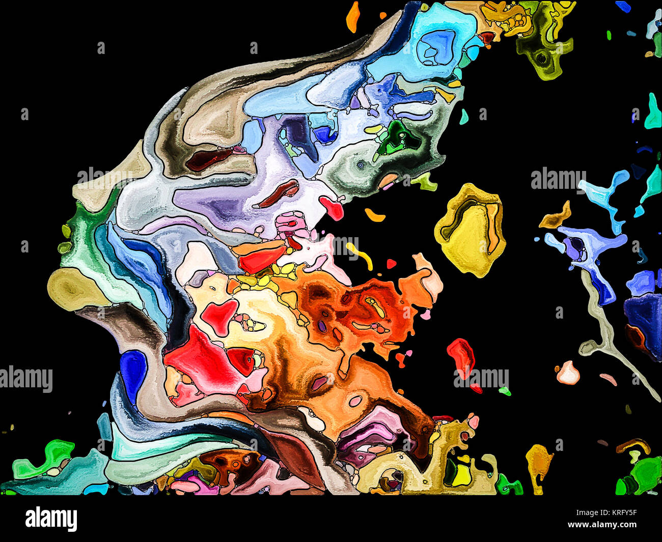 Unfolding of Self Fragmentation Stock Photo - Alamy