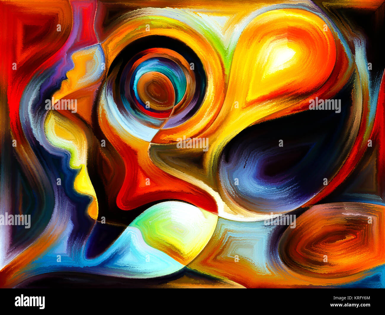 Abstract communication painting hi-res stock photography and images - Alamy