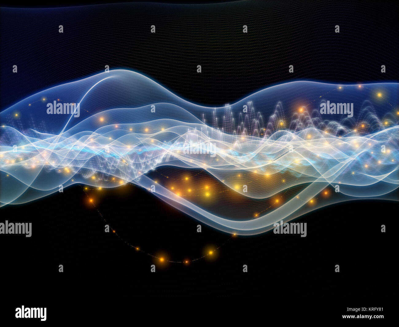 Glow of Wave Stock Photo - Alamy