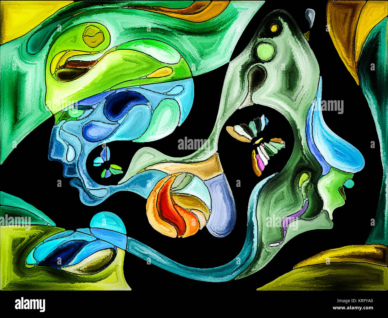 Conceptual Self Fragmentation Stock Photo - Alamy