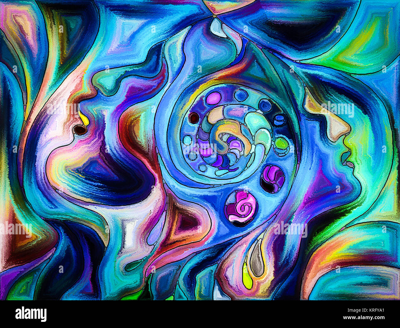 Vision of Self Fragmentation Stock Photo - Alamy