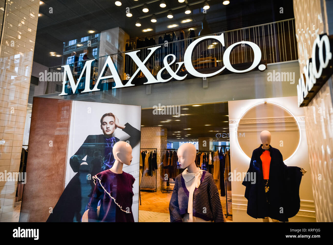 Milan, Italy - September 24, 2017: Max Mara store in Milan. Fashion ...