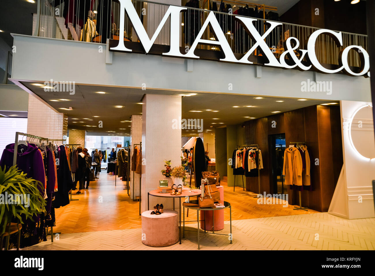 Milan, Italy - September 24, 2017: Max Mara store in Milan. Fashion ...