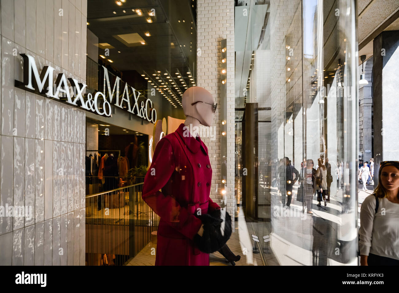Milan, Italy - September 24, 2017: Max Mara store in Milan. Fashion ...