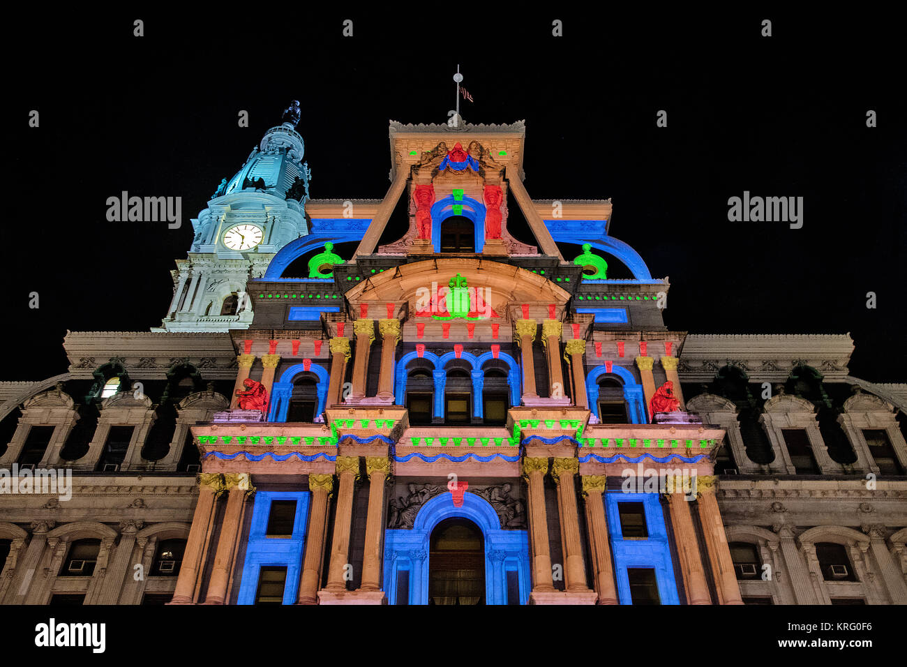 Deck the Hall Light Show at City Hall, Holiday Lights in Philadelphia ...