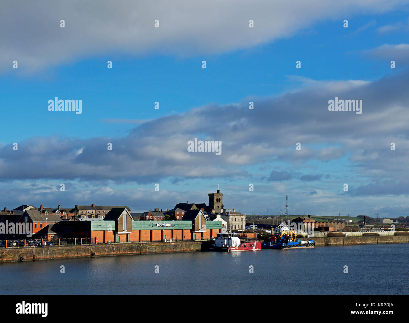 Morrison's supermarket, Barrow in Furness, Cumbria, England UK Stock ...