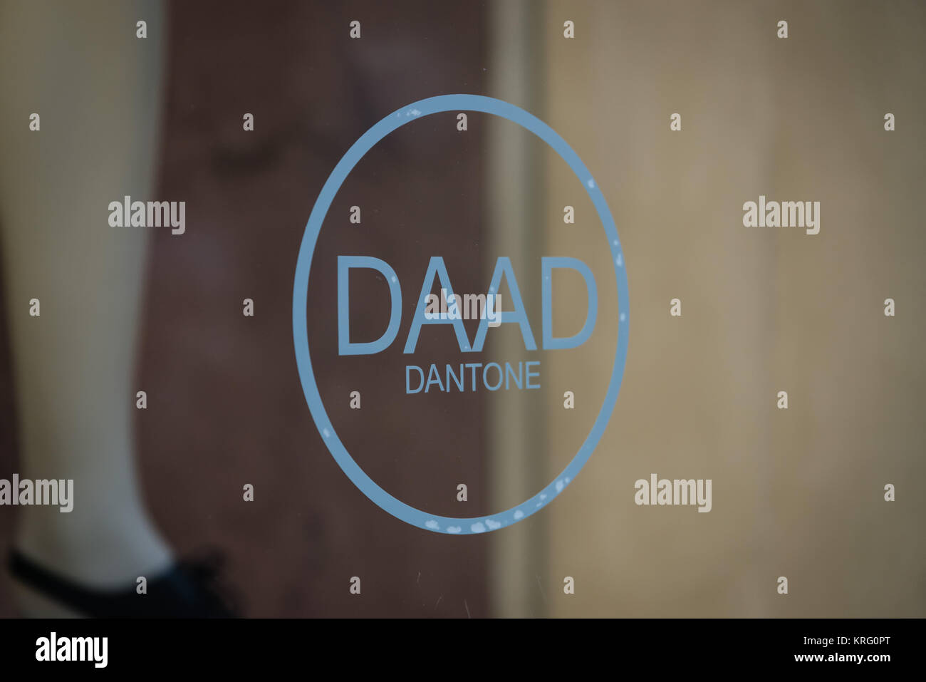 Milan, Italy - February 28, 2017: Shop window of a Daad Dantone logo on ...