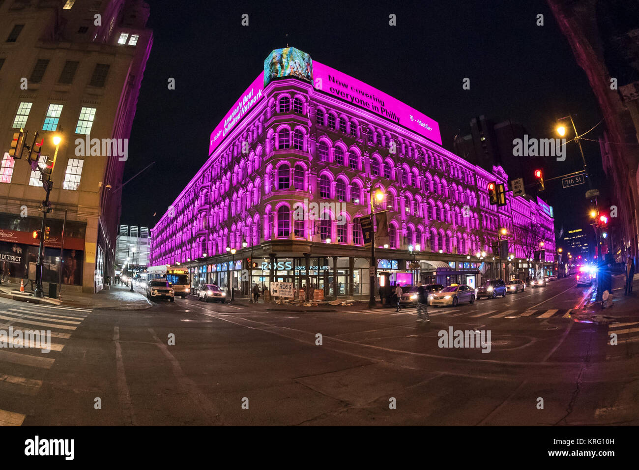 Holiday Lights in Philadelphia , Pennsylvania, USA Stock Photo - Alamy