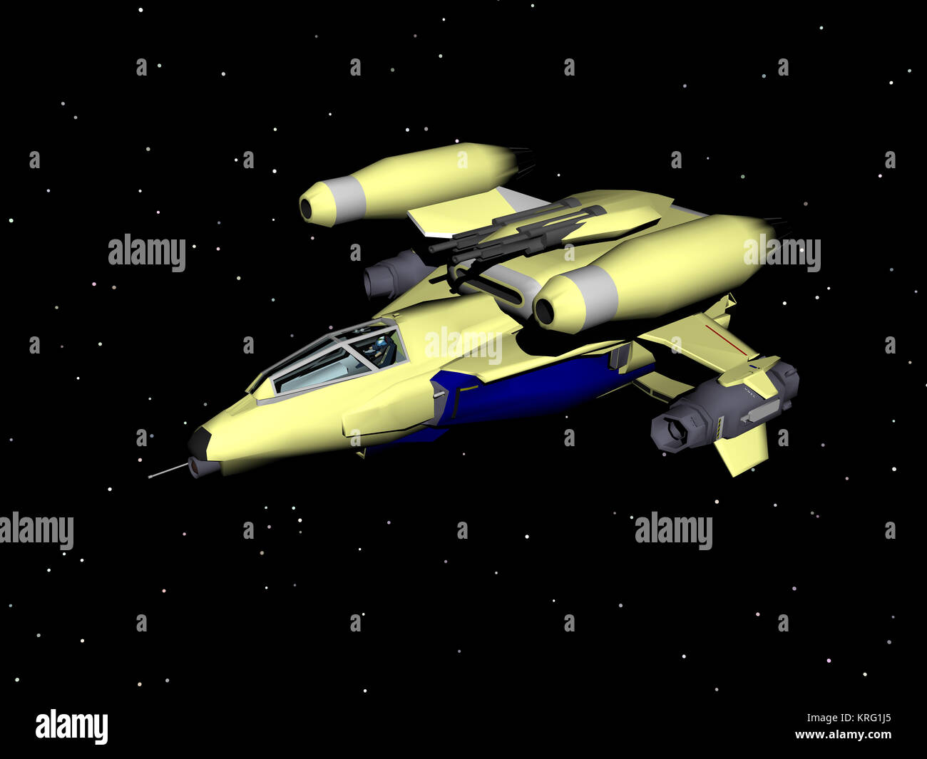 space fighter in space Stock Photo - Alamy