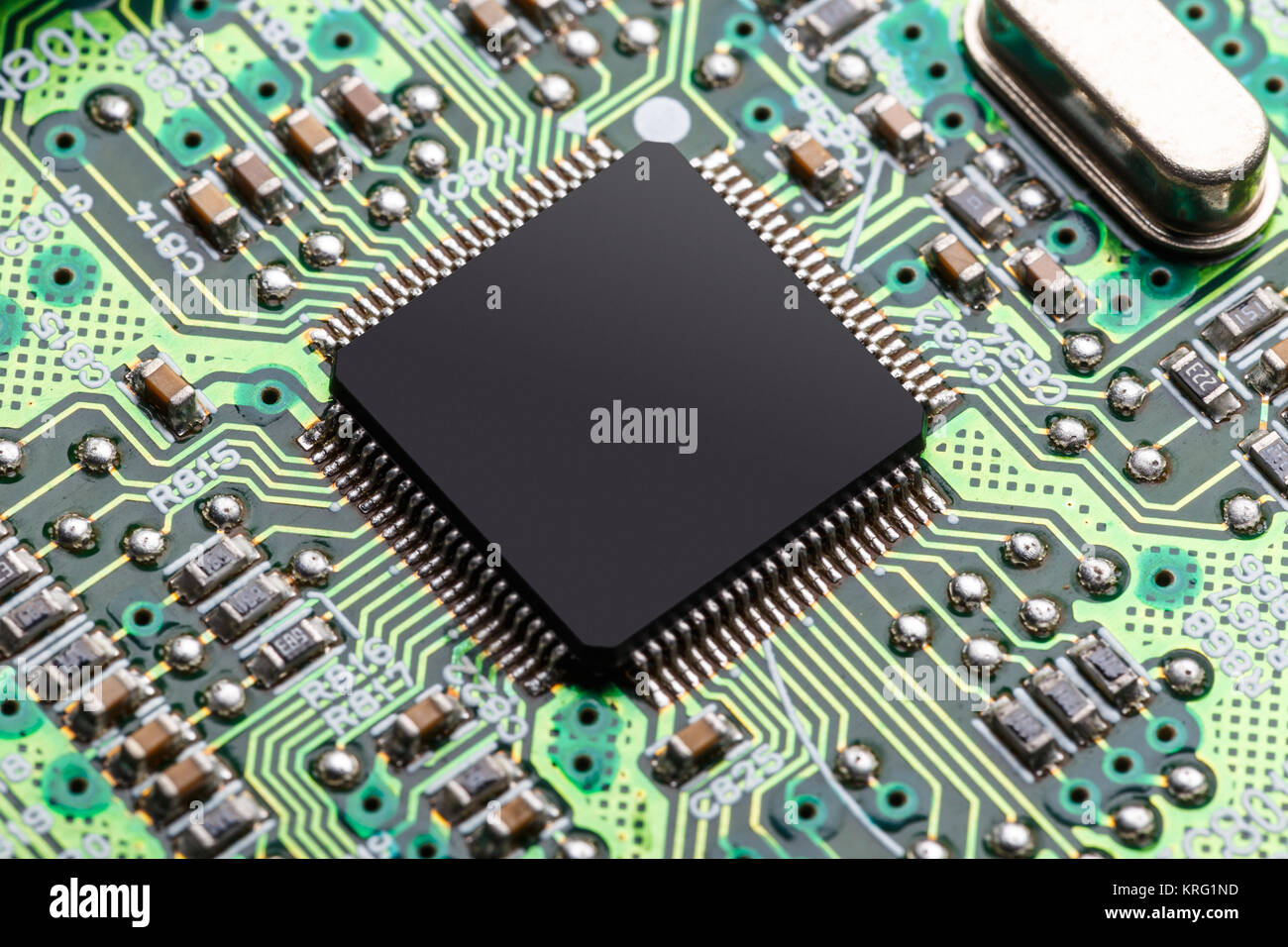 Microchip, electronics concept Stock Photo - Alamy