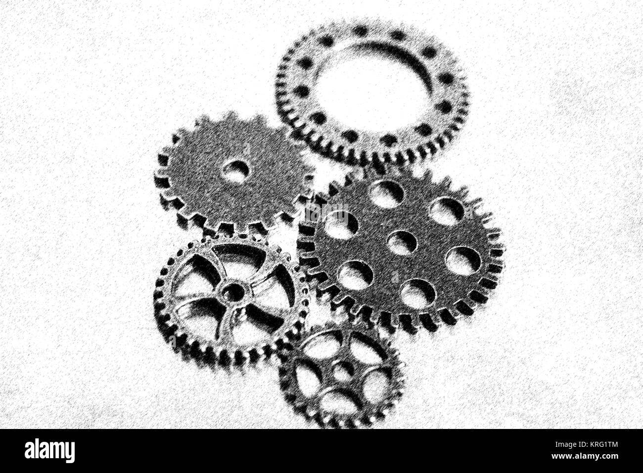 Metal gear wheels Stock Photo - Alamy