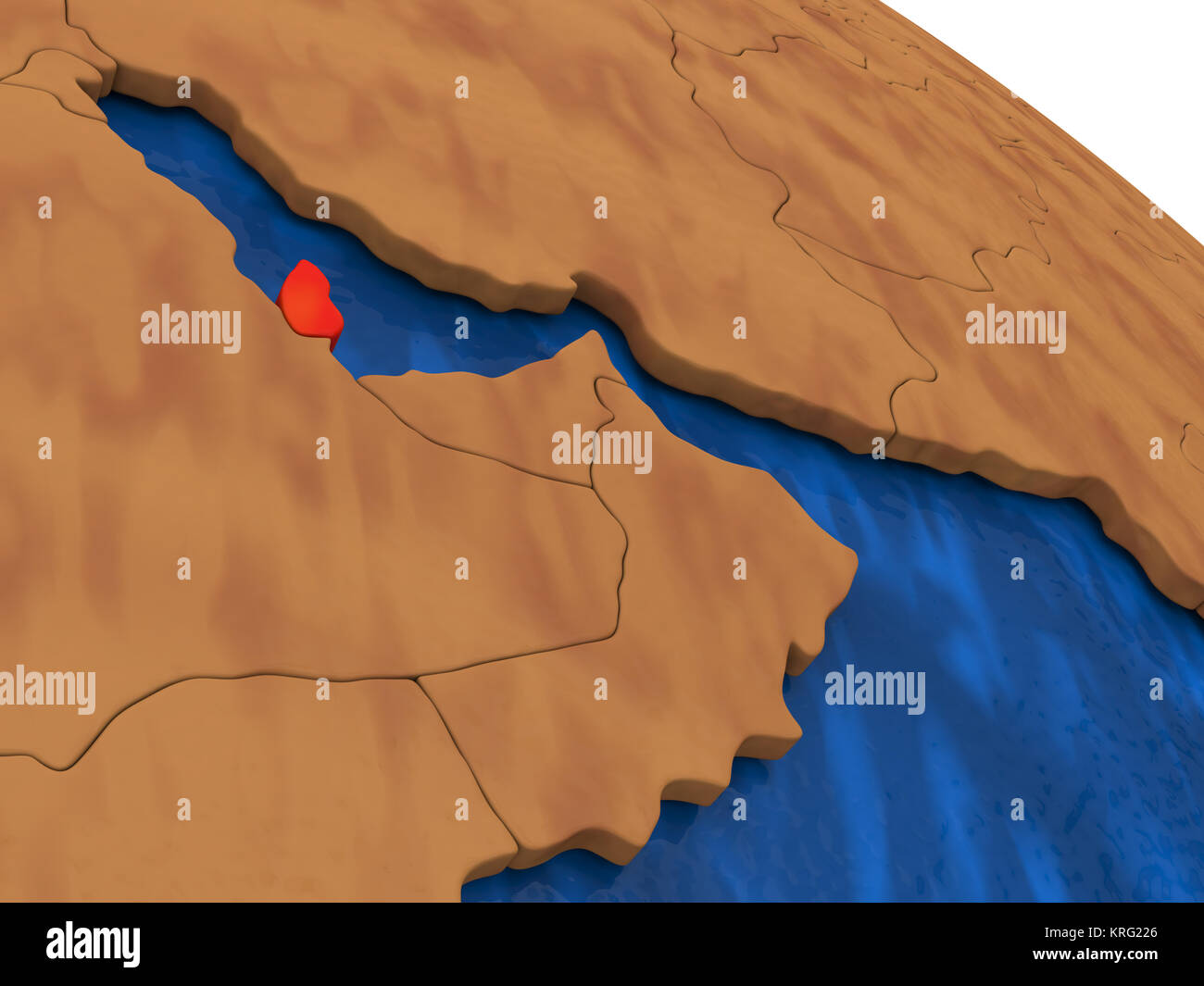 Qatar political map hi-res stock photography and images - Alamy