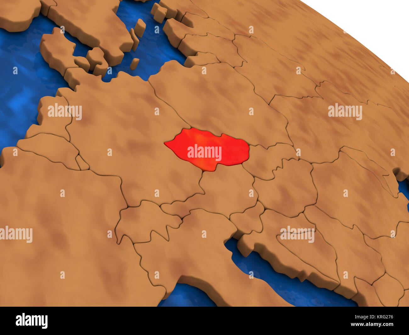 Political map of czechia hi-res stock photography and images - Alamy
