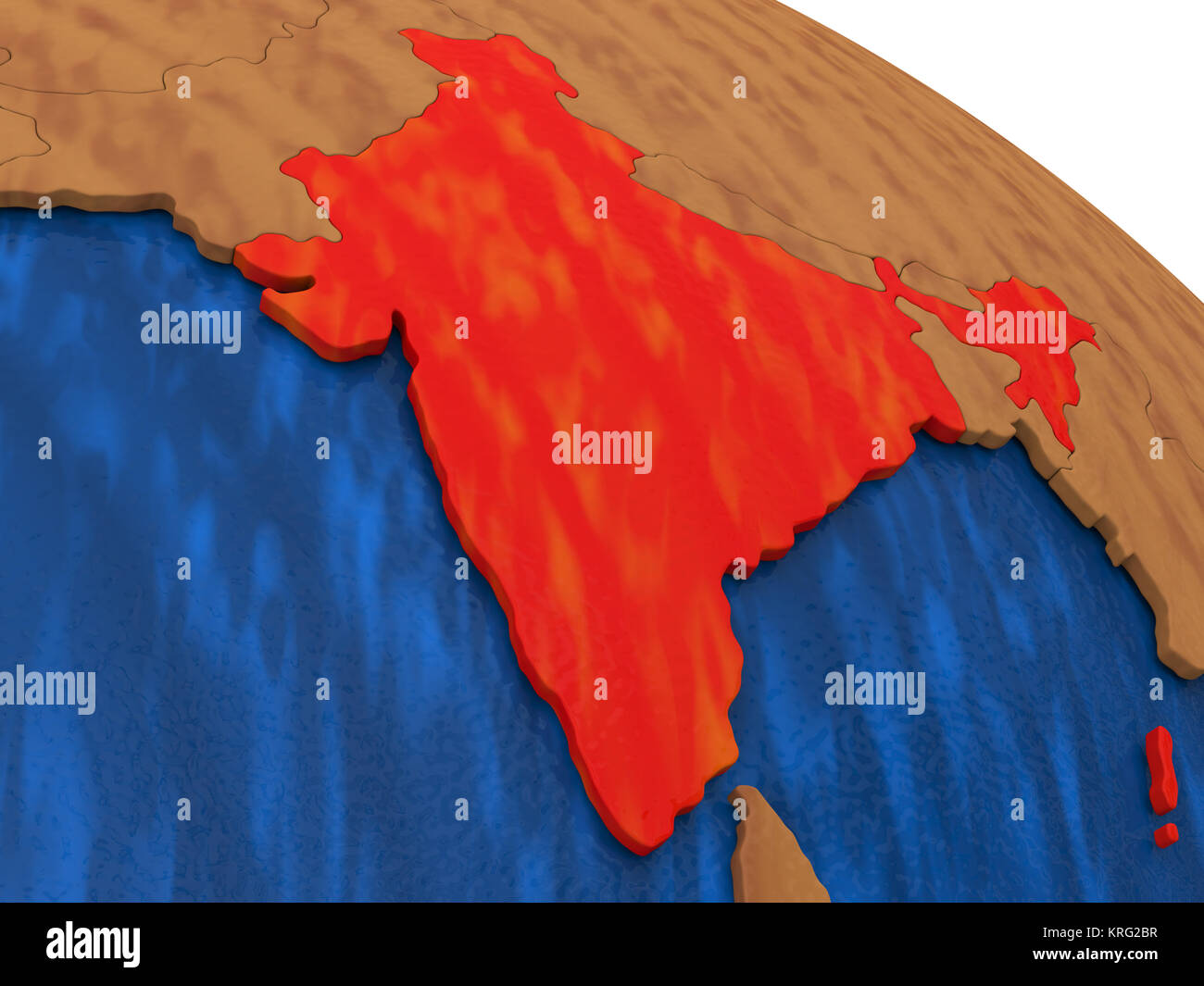 India political map national hi-res stock photography and images - Alamy