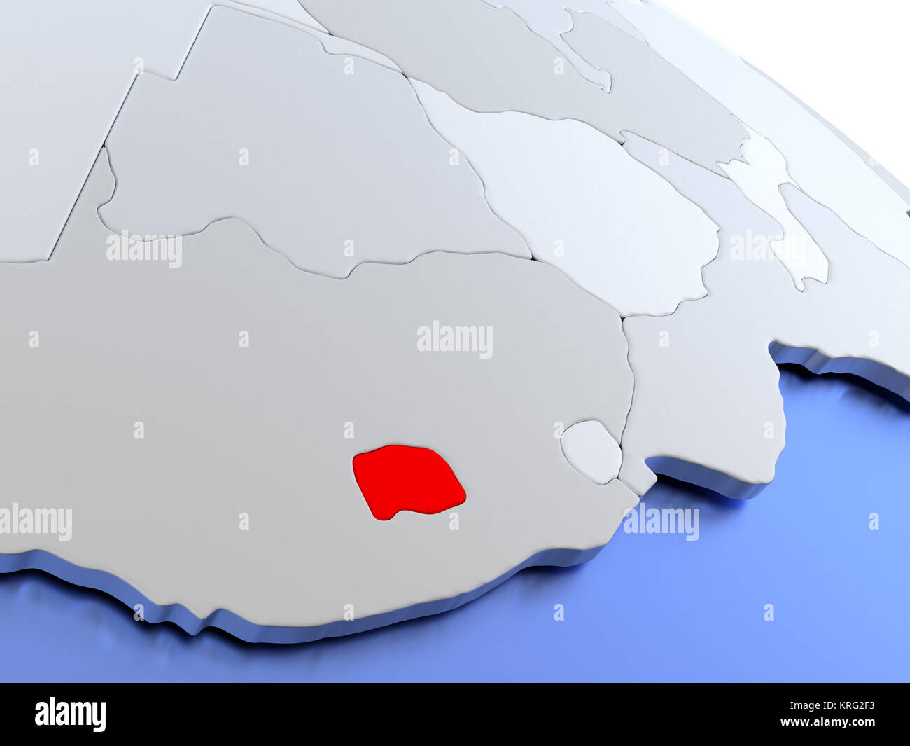 Lesotho political map hi-res stock photography and images - Alamy