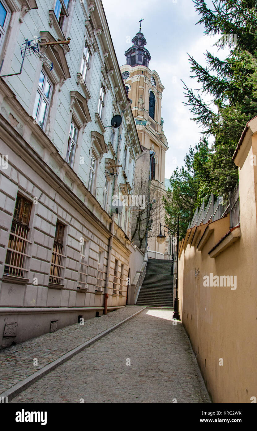 Small cute streets in the downtown of one of the European cities Stock ...