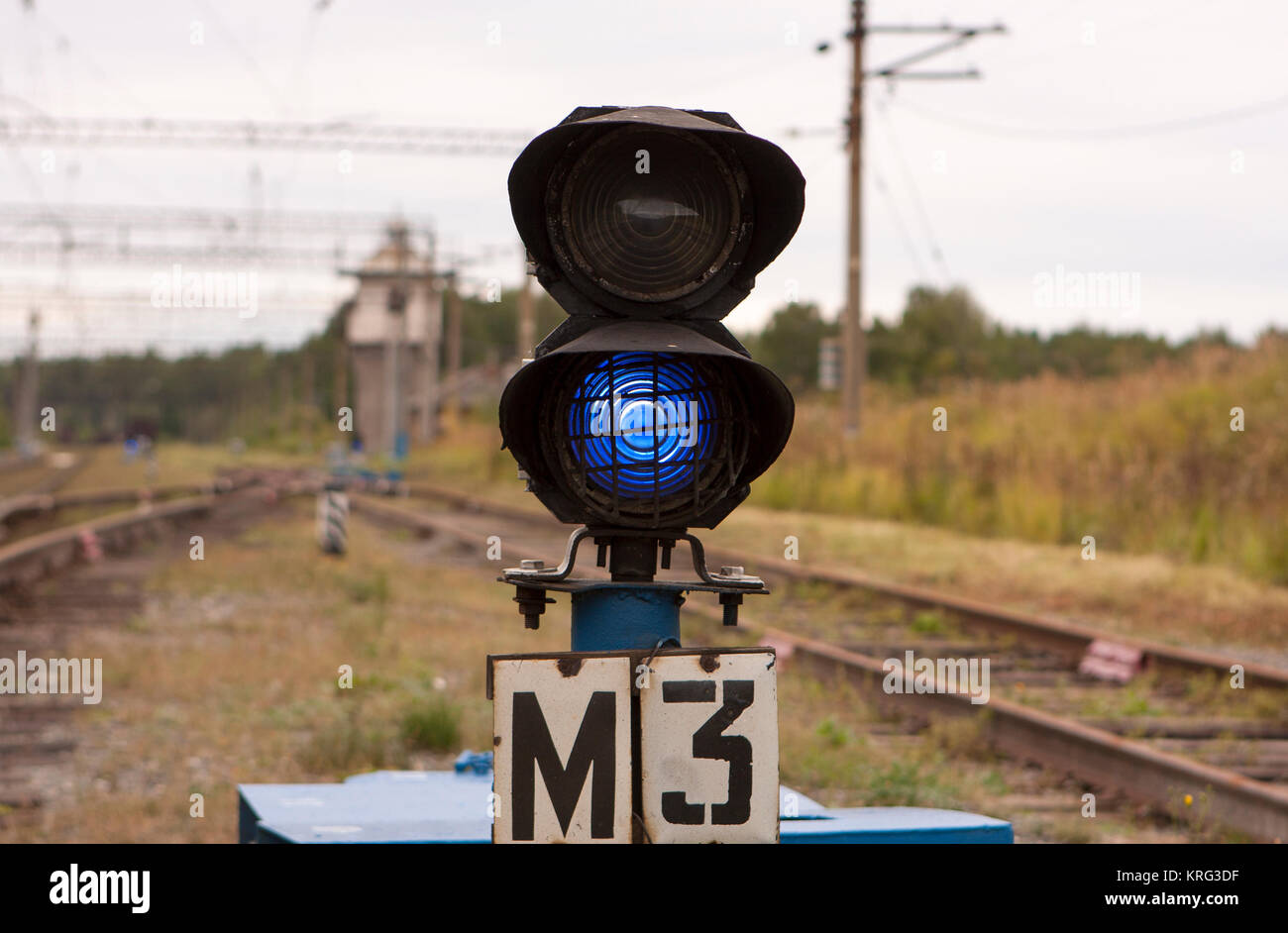 Railway sign railway lamp hi-res stock photography and images - Alamy