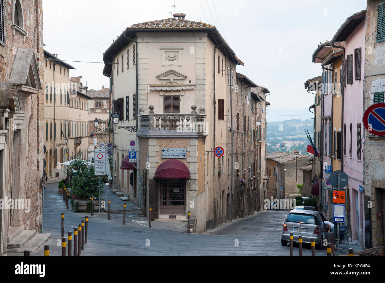 Historic Centre of Colle di Val d'Elsa, Tuscany, Italy. 1 August 2016 ...