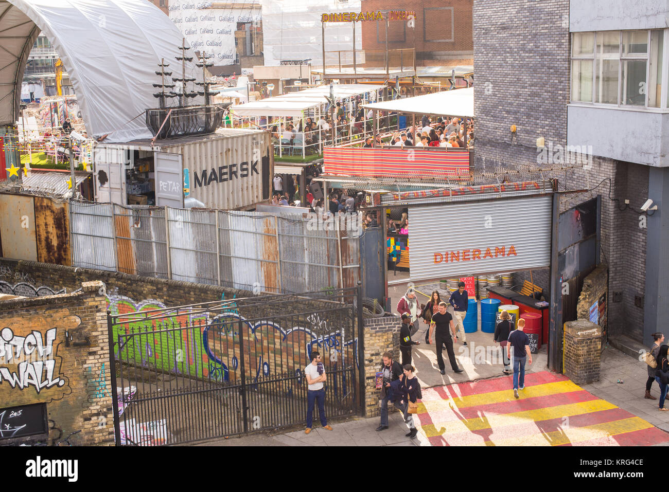 Pop-up street food market venue called Dinerama popular among young ...