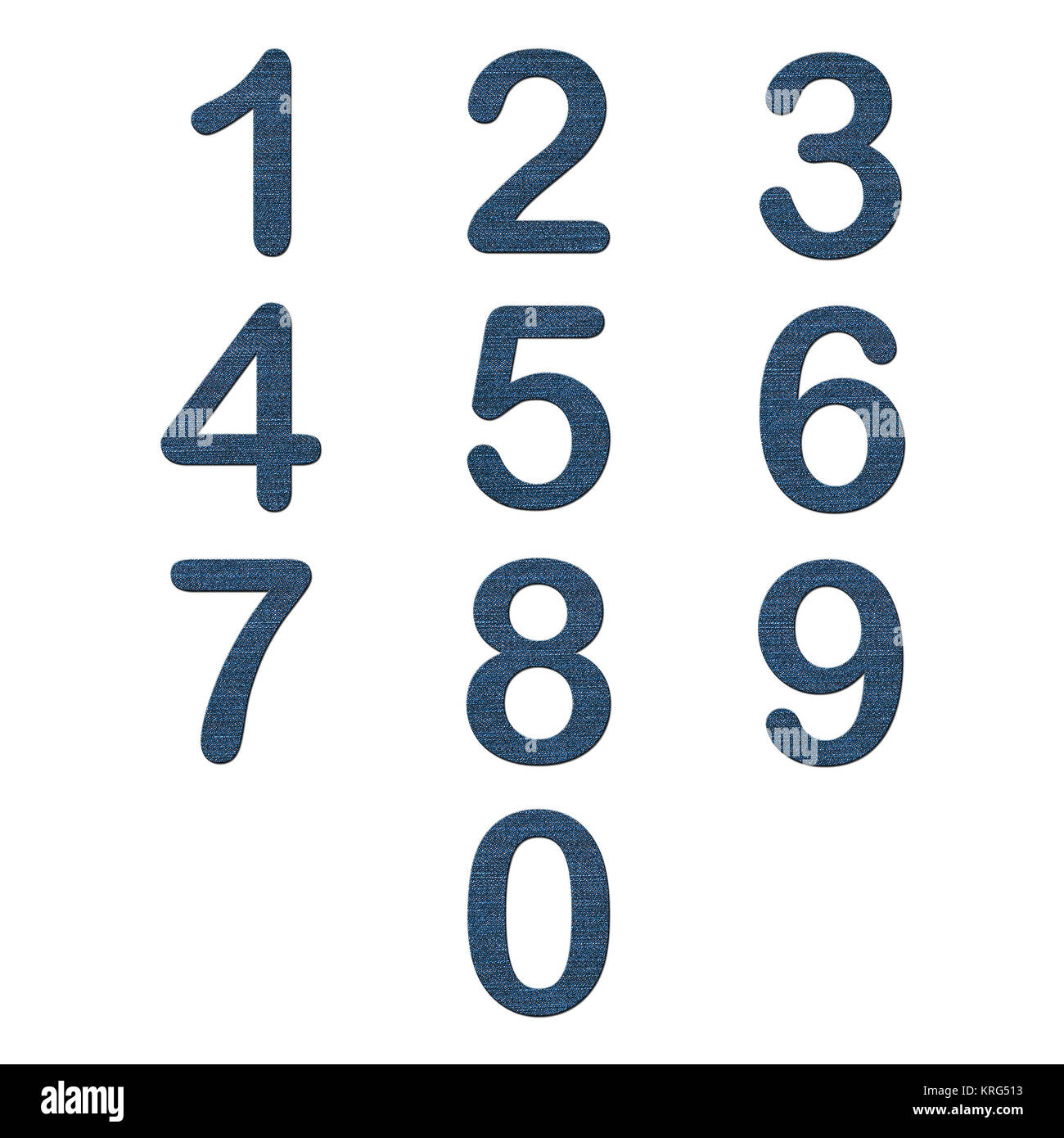 Denim Jeans Texture Numbers Stock Photo - Alamy