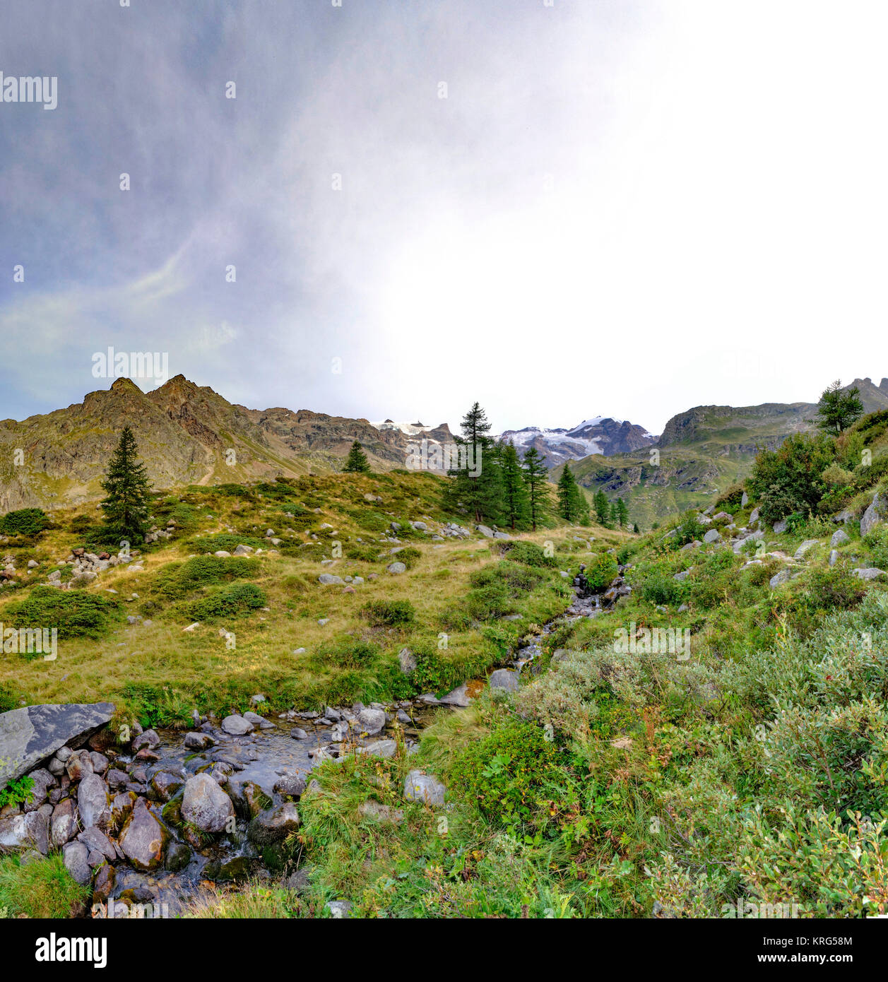 idyllic mountain landscape Stock Photo - Alamy