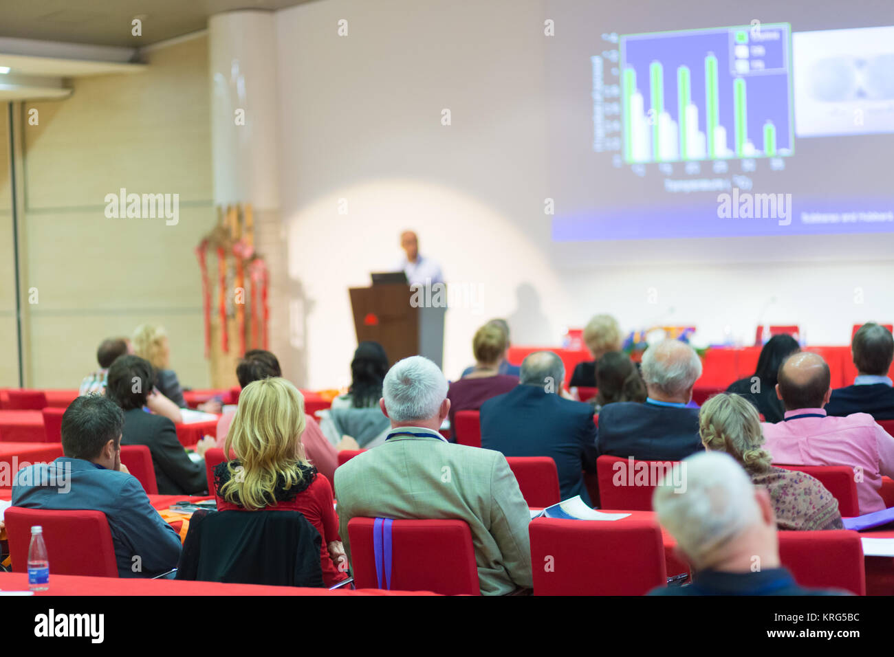 Audience in lecture hall on scientific conference Stock Photo - Alamy