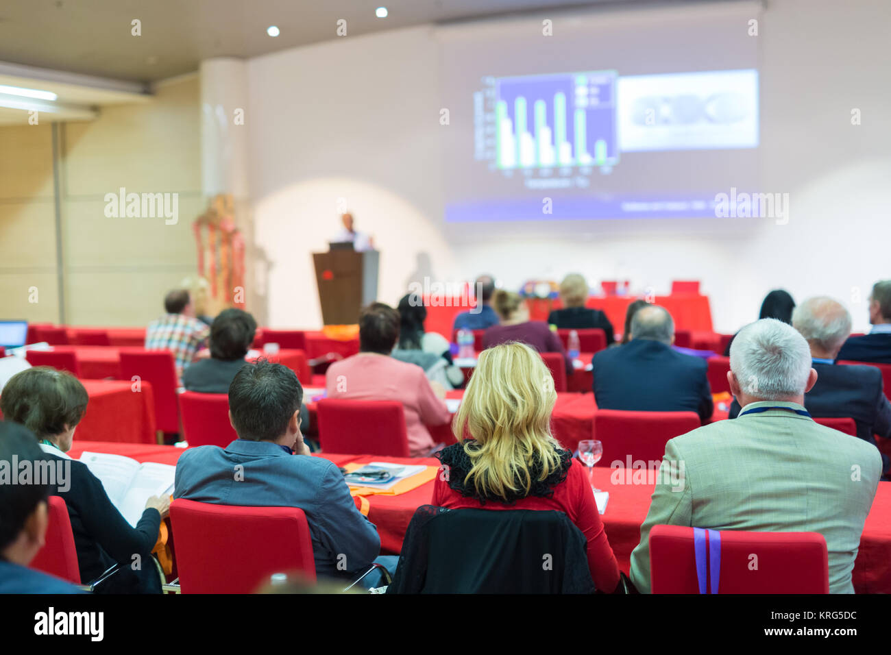 Audience in lecture hall on scientific conference Stock Photo - Alamy