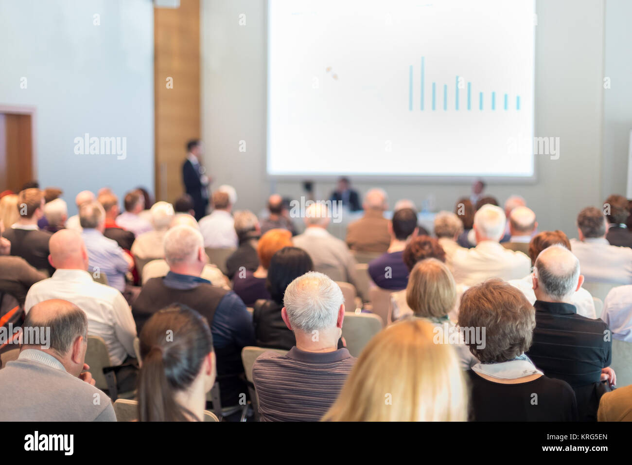 Audience in the lecture hall Stock Photo - Alamy