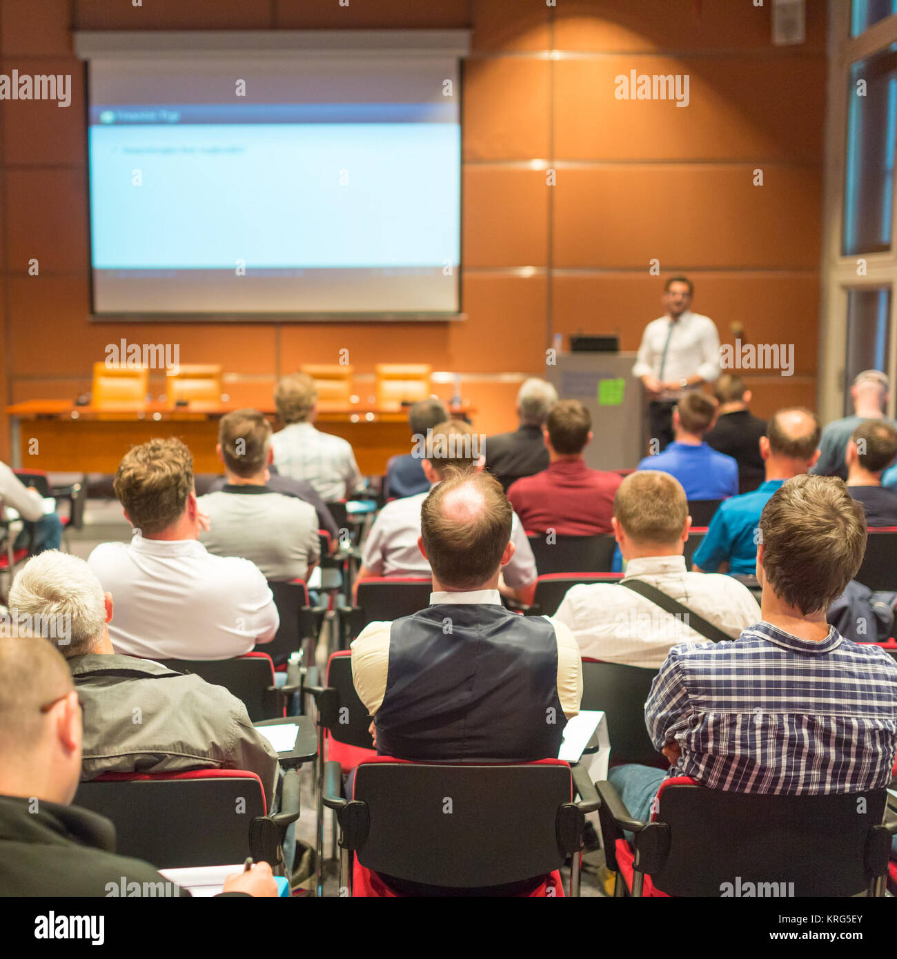 Audience in the lecture hall Stock Photo - Alamy