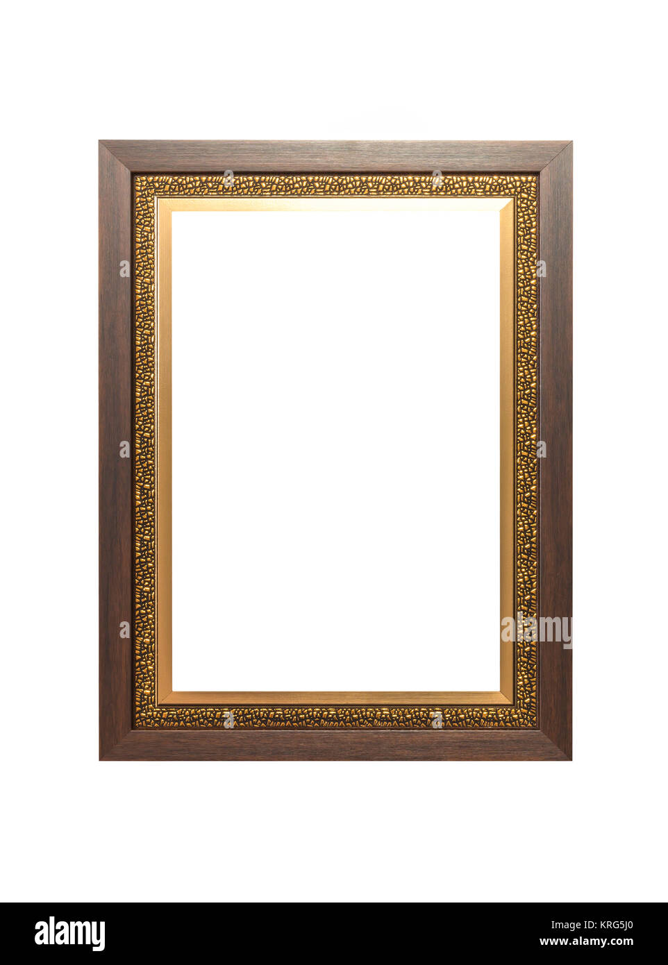 Wooden and metal frame isolated Stock Photo - Alamy