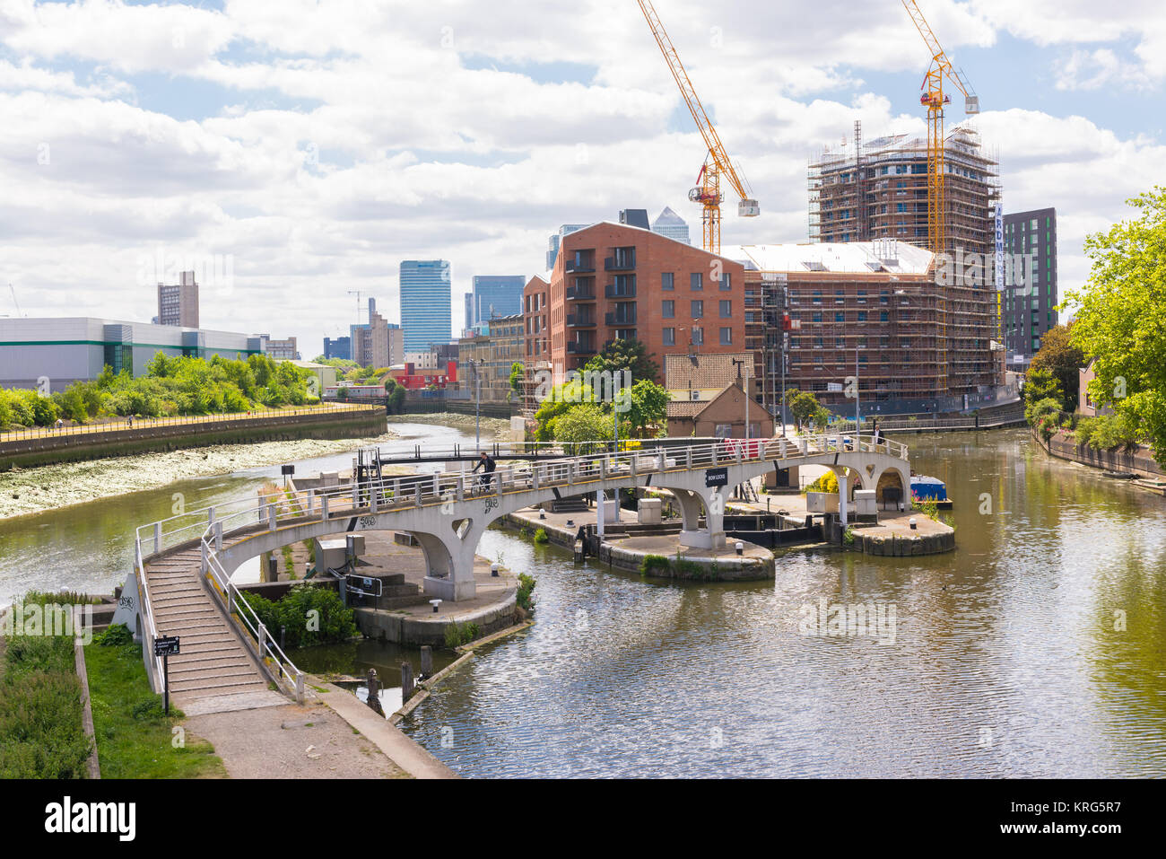 Bow Locks, a set of bi-directional locks in Bromley-by-Bow and South ...