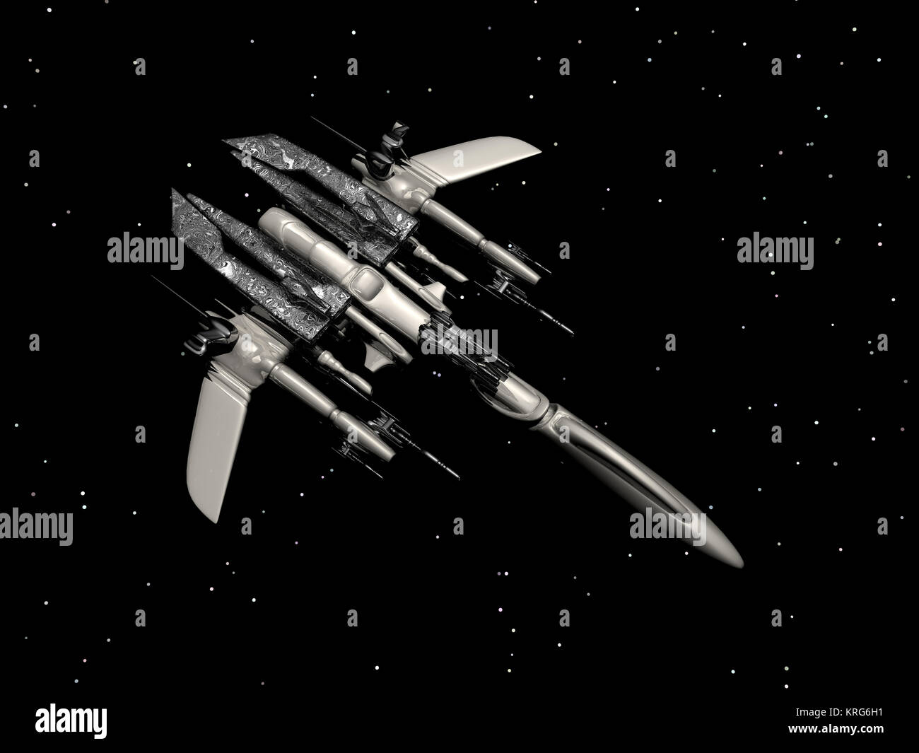 fighter in space Stock Photo - Alamy