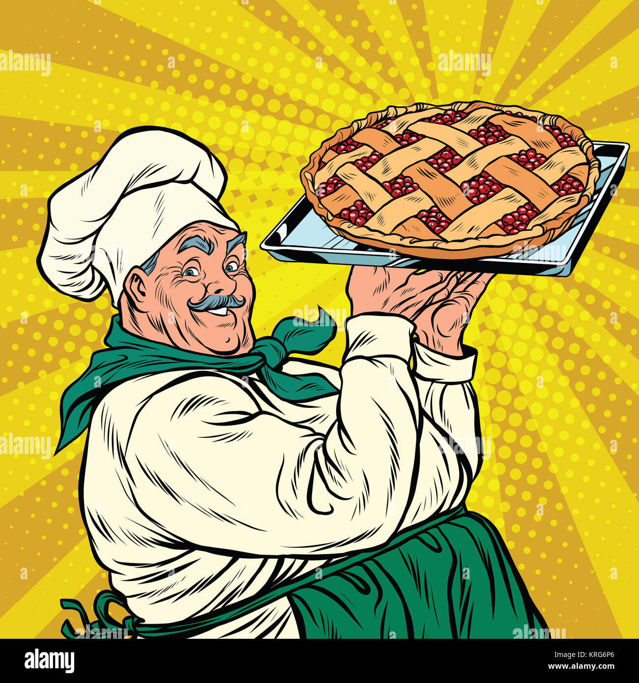 Cartoon berry pie slice strawberry hi-res stock photography and images ...