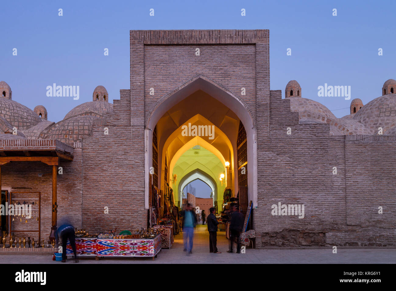 The Entrance To The Bazaar, Bukhara, Uzbekistan Stock Photo - Alamy