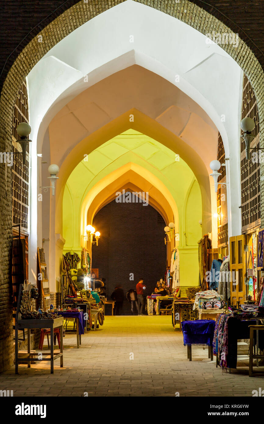 The Bazaar At Night, Bukhara, Uzbekistan Stock Photo - Alamy