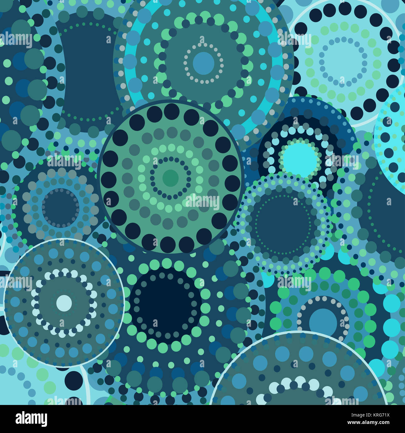 vintage circular retro ornament vector background blue Stock Photo - Alamy