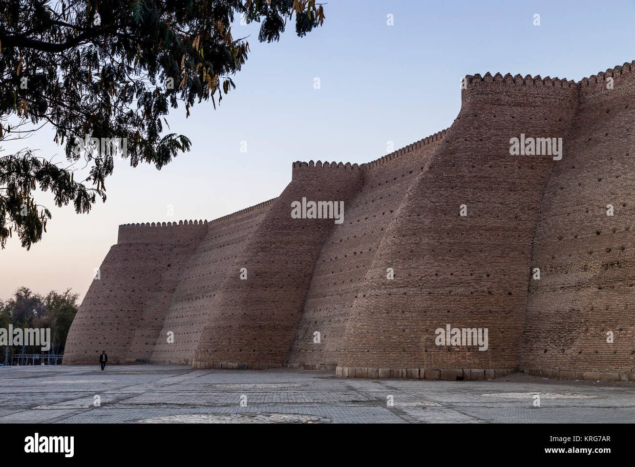 The Ark Fortress Walls, Bukhara, Uzbekistan Stock Photo - Alamy