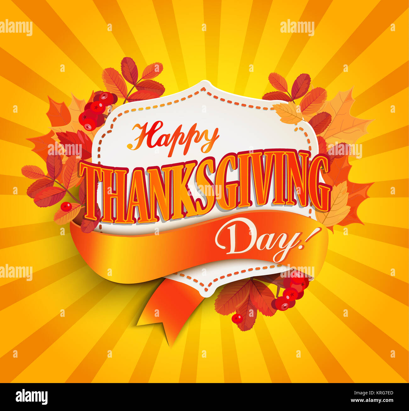 Happy thanksgiving day, vector Stock Photo - Alamy