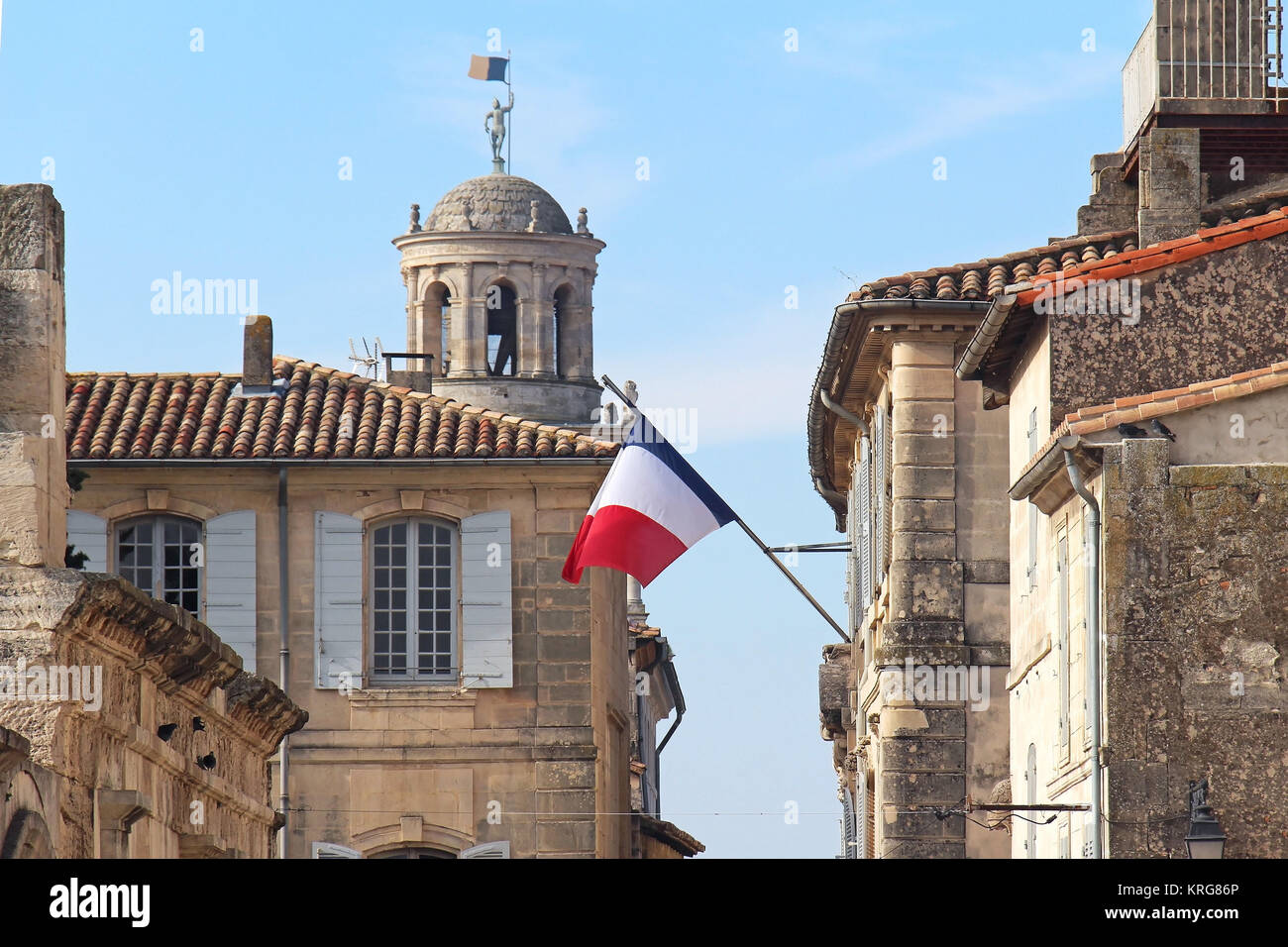 Building French flag Stock Photo - Alamy